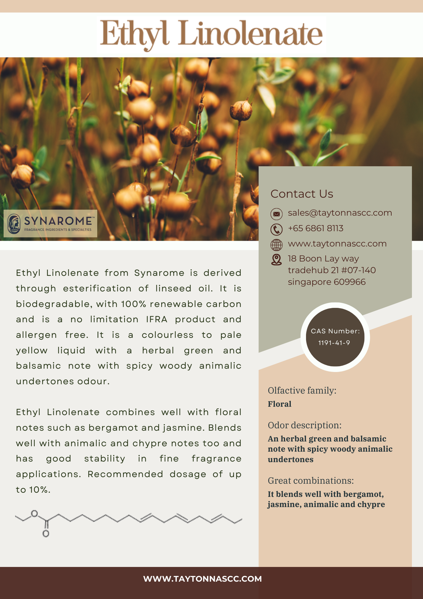 Ethyl Linolenate – TAYTONN